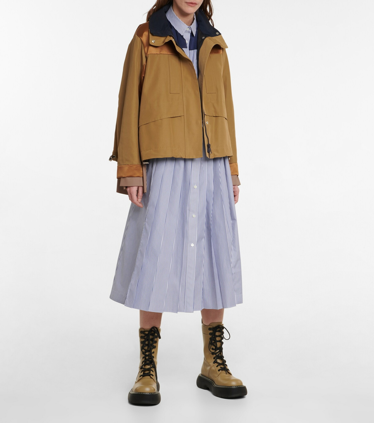 Sacai - Satin-trimmed jacket Sacai