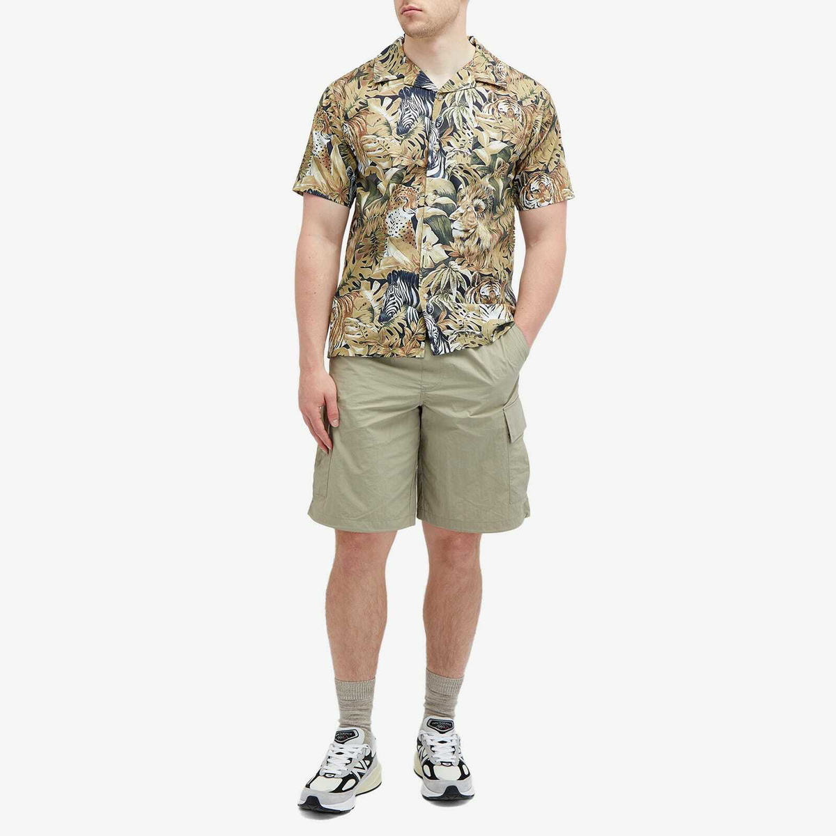Stan Ray Men's Tour Animal Print Vacation Shirt in Animal Camo Stan Ray
