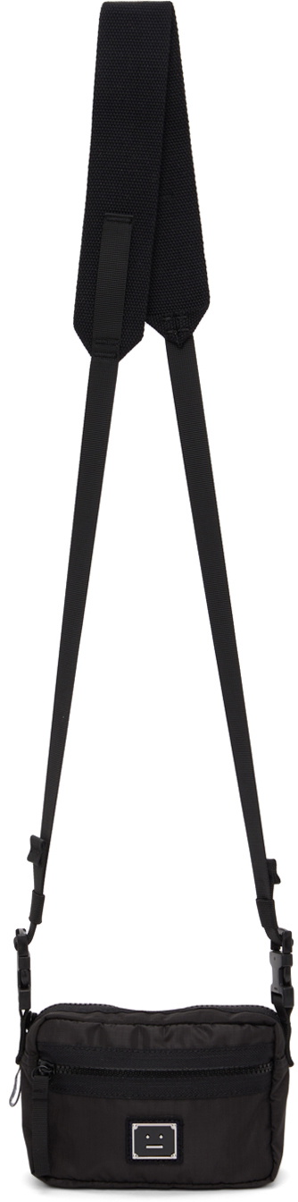 Acne Studios Black Akila Crossbody Face Bag Acne Studios