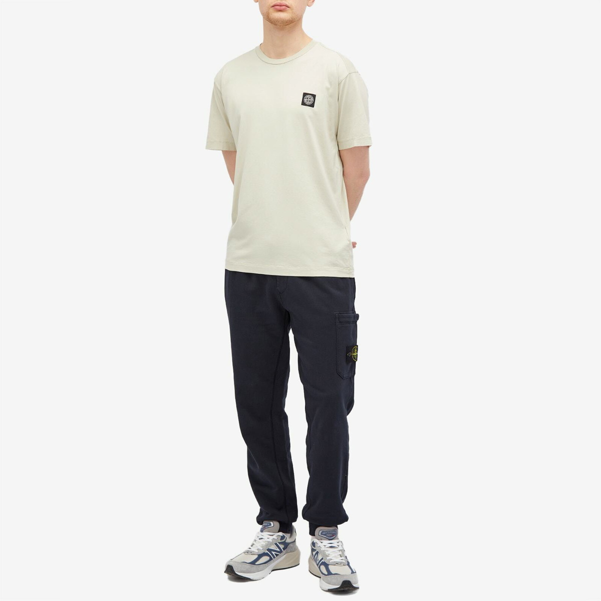 Stone Island Men's Patch T-Shirt in Plaster Stone Island