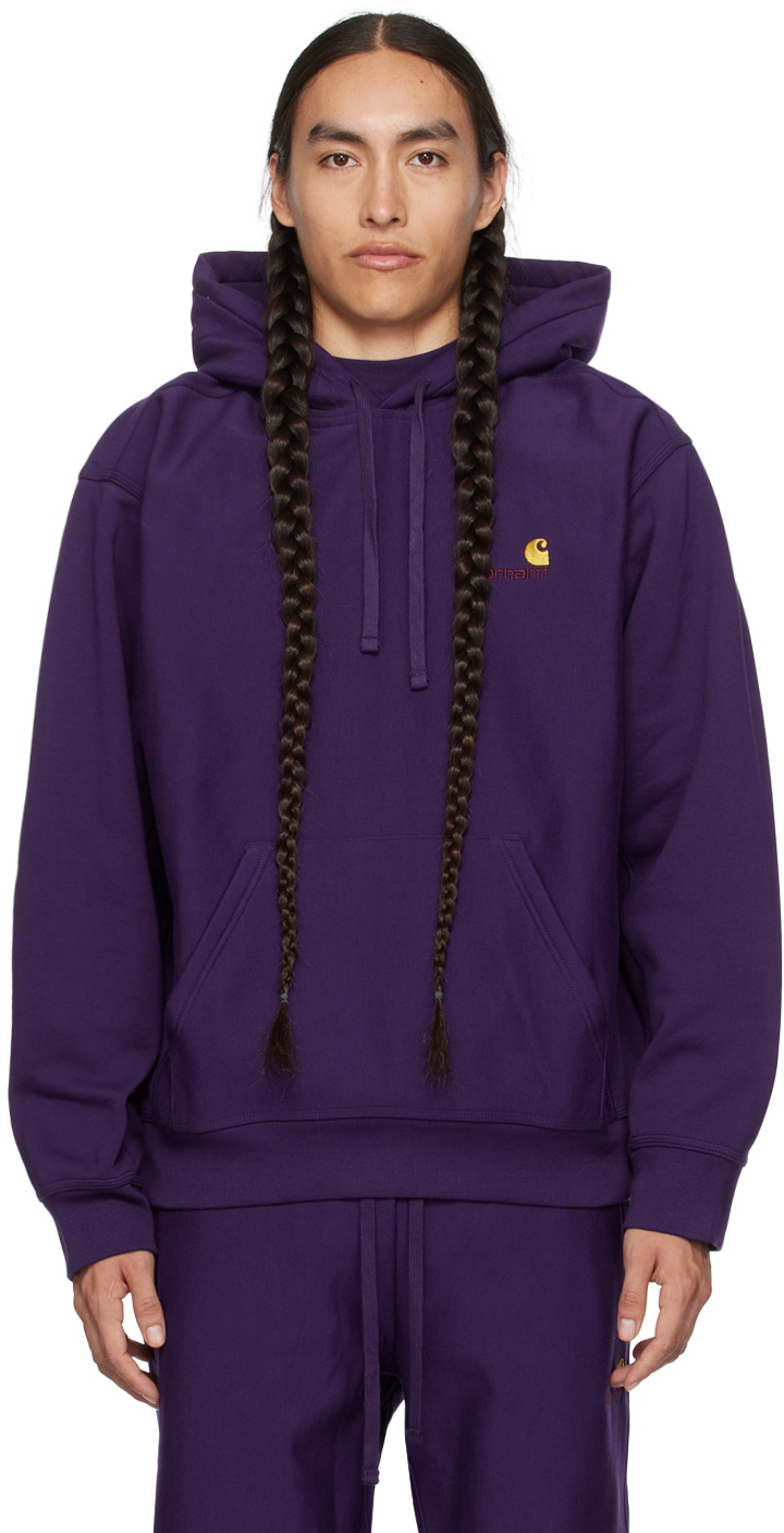 Carhartt Work In Progress Purple American Script Hoodie Carhartt WIP