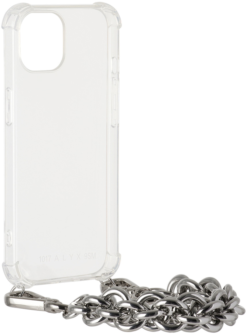 1017 ALYX 9SM Silver Small Chunky Chain iPhone 13 Pro Case 1017 ALYX 9SM