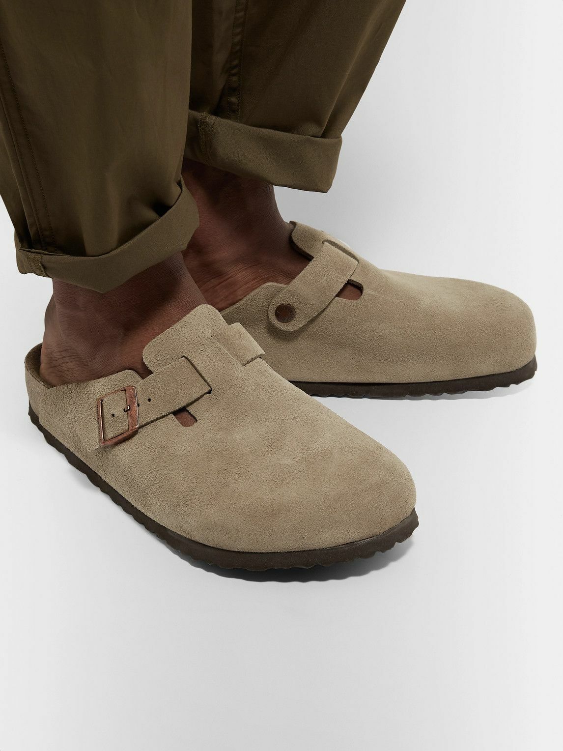 Birkenstock - Boston Suede Clogs - Brown Birkenstock