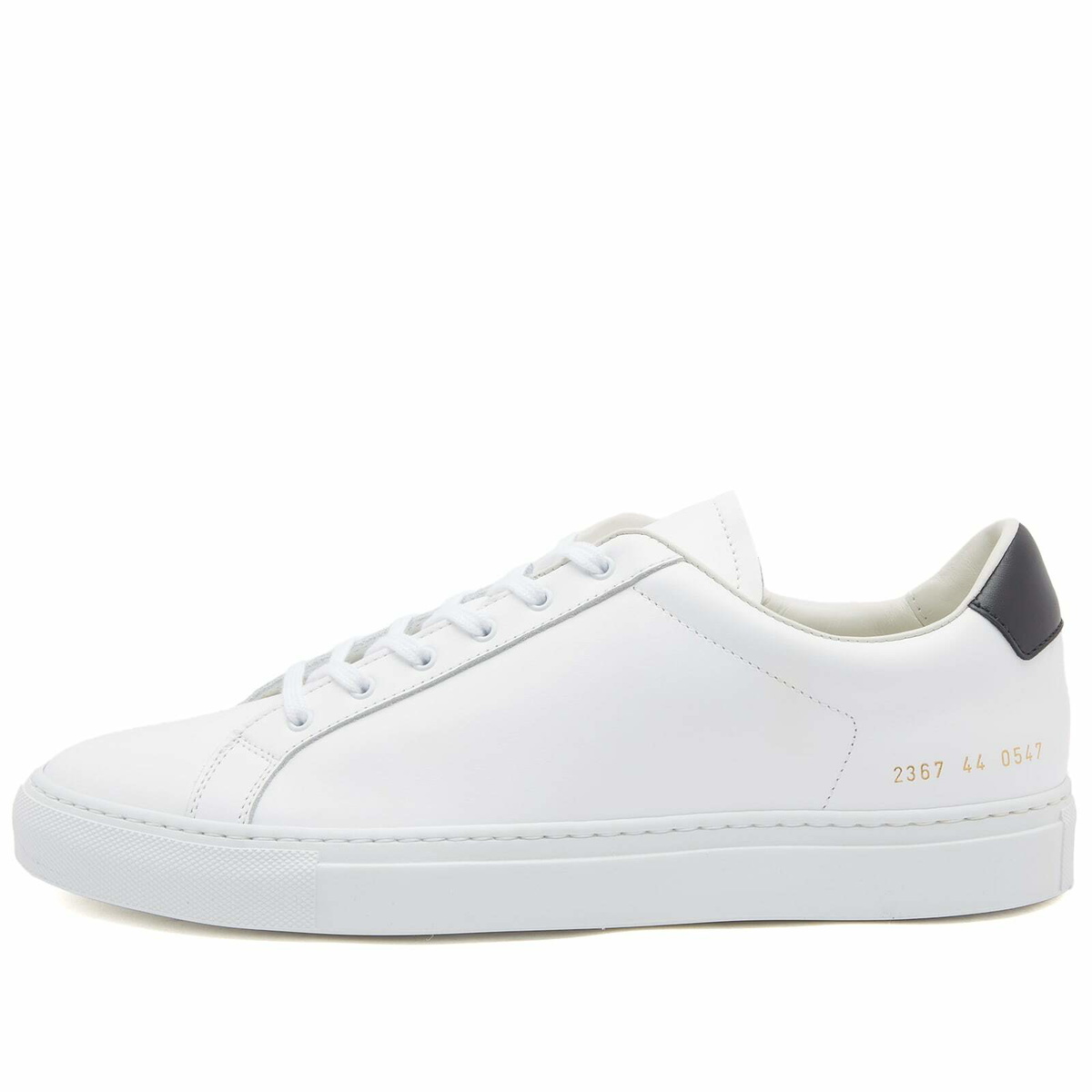 Common Projects Men's Retro Low Sneakers in White/Black Common Projects