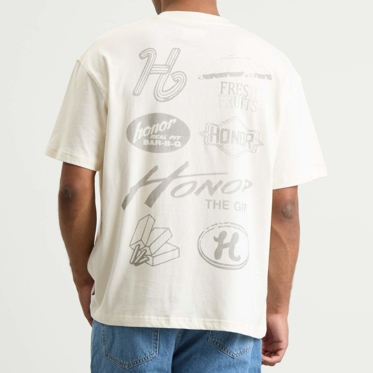 Honor the Gift Men's Annual Block Party T-Shirt in Bone Honor the Gift