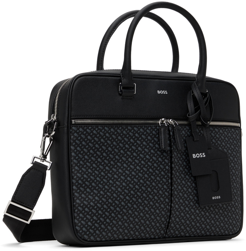 BOSS Black Leather Briefcase BOSS