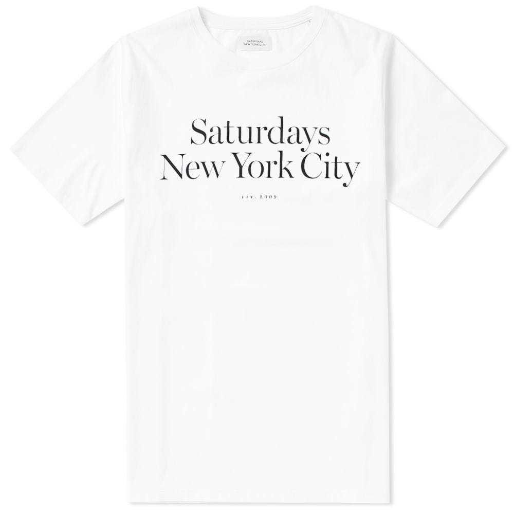 Saturdays NYC Miller Standard Tee White Saturdays NYC