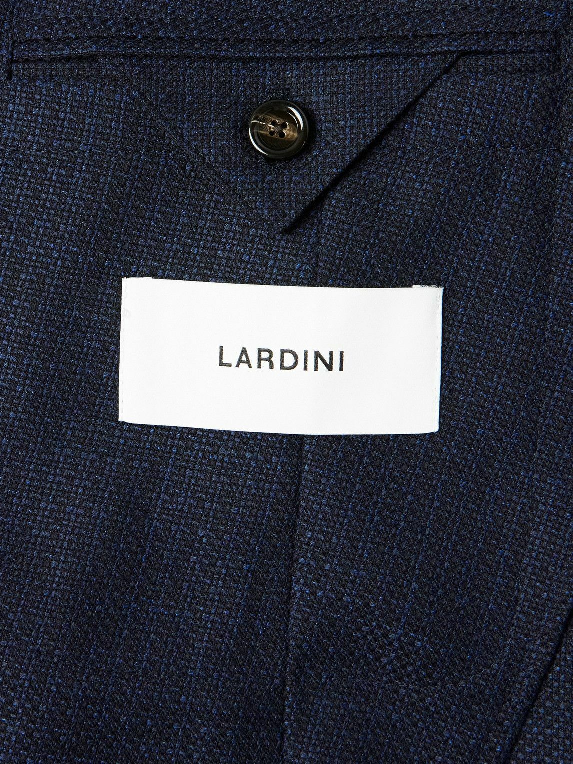 Lardini - Double-Breasted Wool and Cotton-Blend Blazer - Blue Lardini