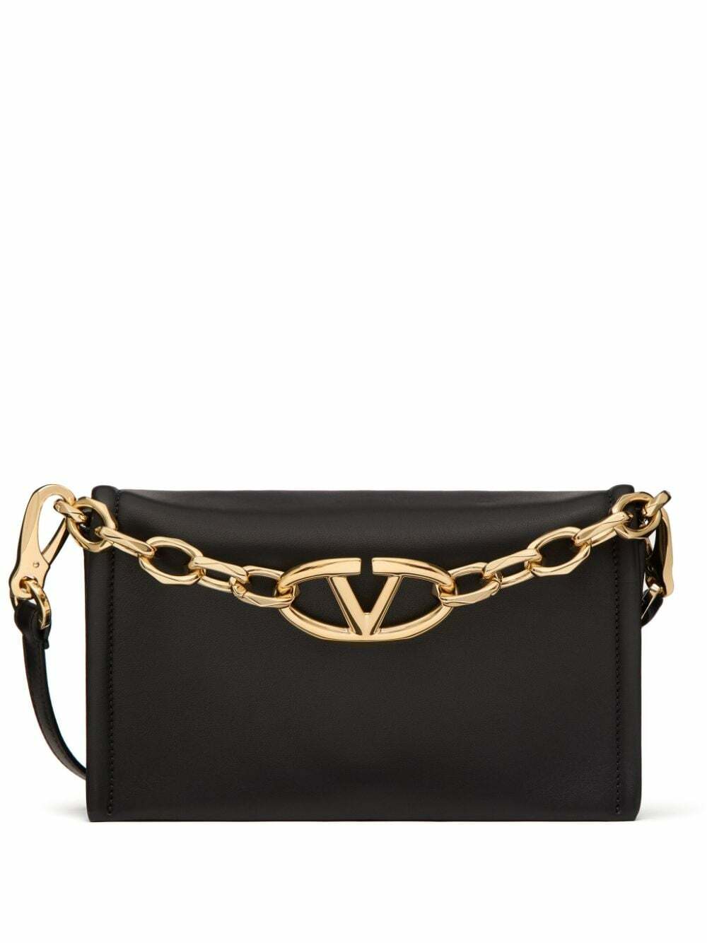 VALENTINO GARAVANI - Vlogo Chain Mini Leather Clutch Valentino Garavani