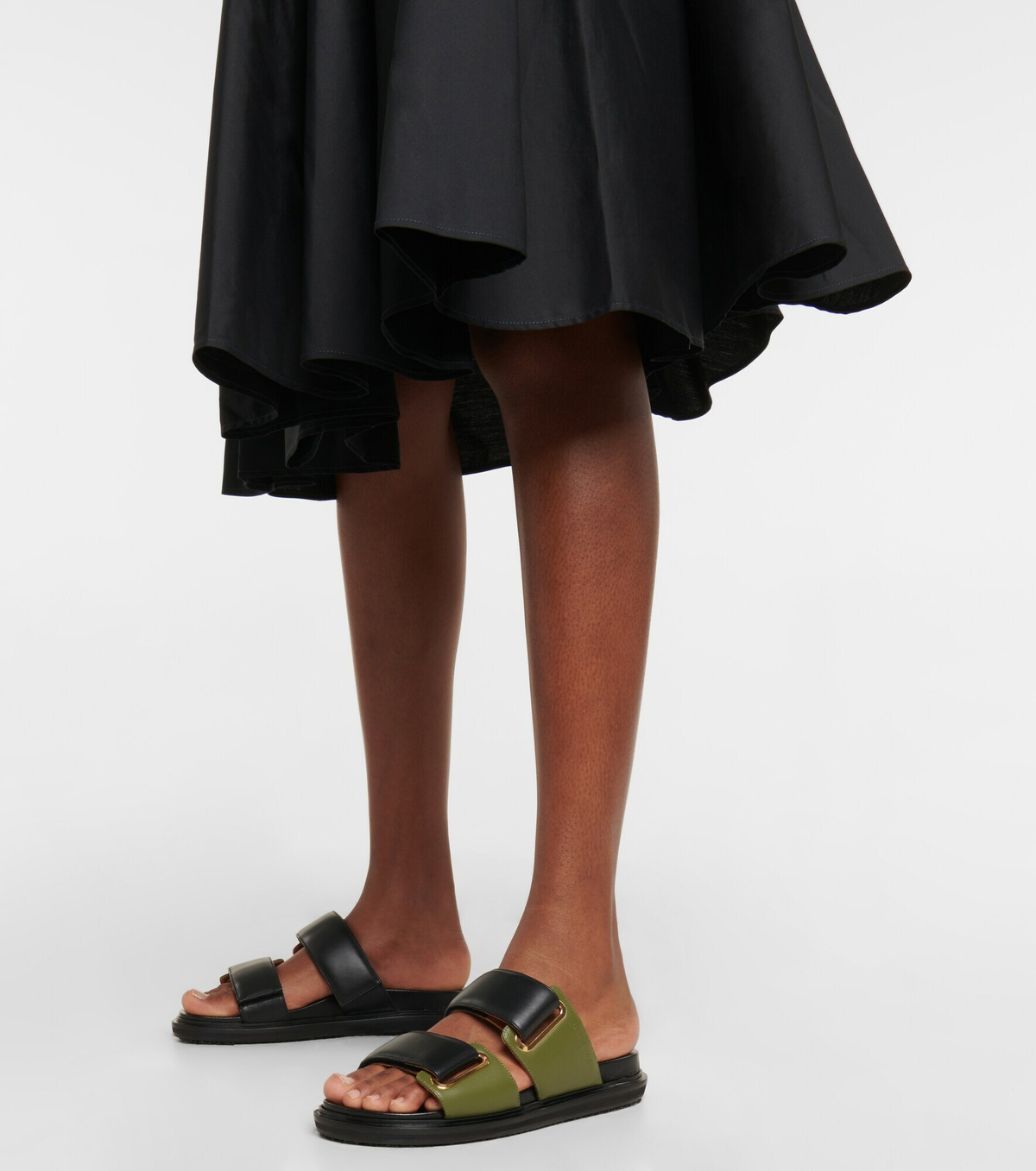 Marni - Fussbett flat leather sandals Marni