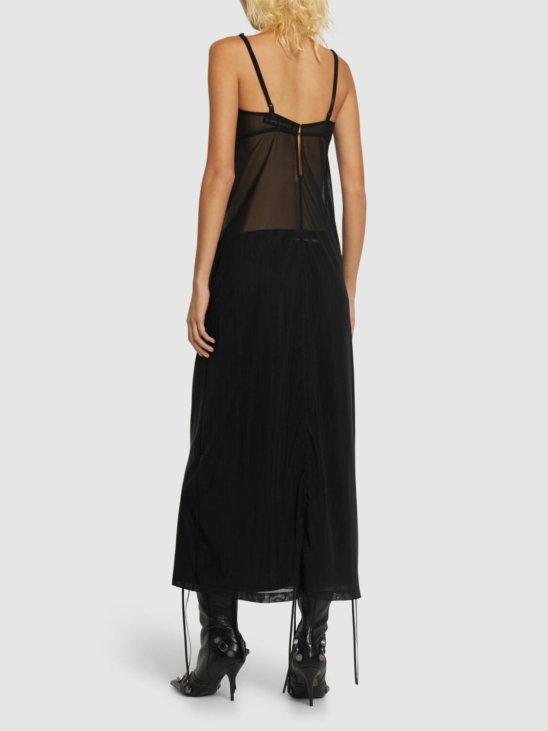 Y/PROJECT - Sleeveless Mesh Midi Dress Y/Project