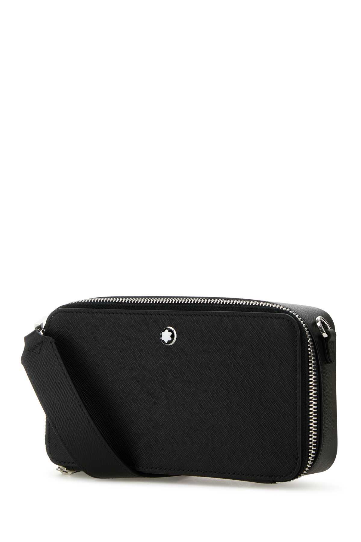 Montblanc Black Leather Crossbody Bag Montblanc