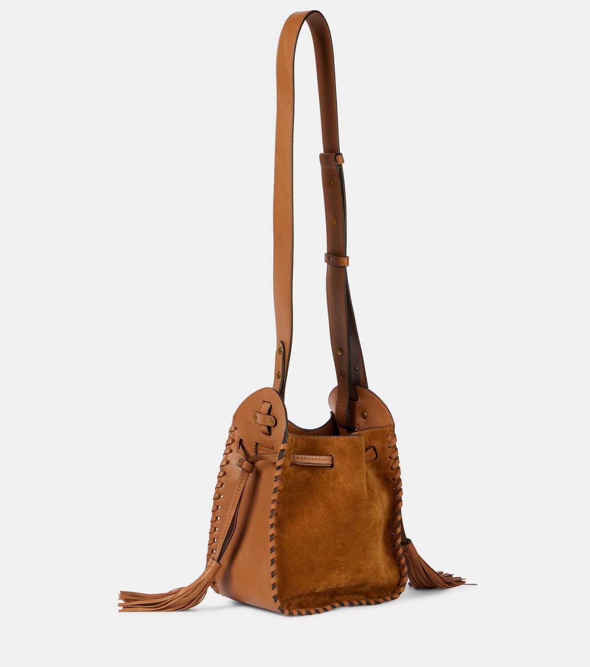 Isabel Marant Silao Mini suede and leather bucket bag Isabel Marant