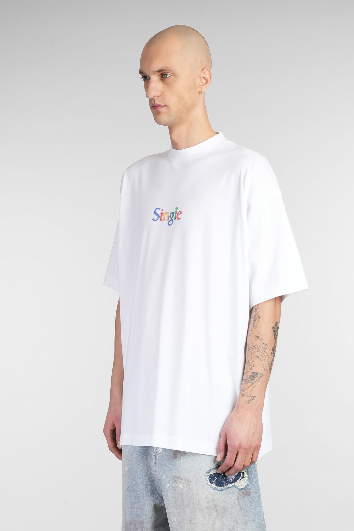 VETEMENTS T-shirt In White Cotton Vetements