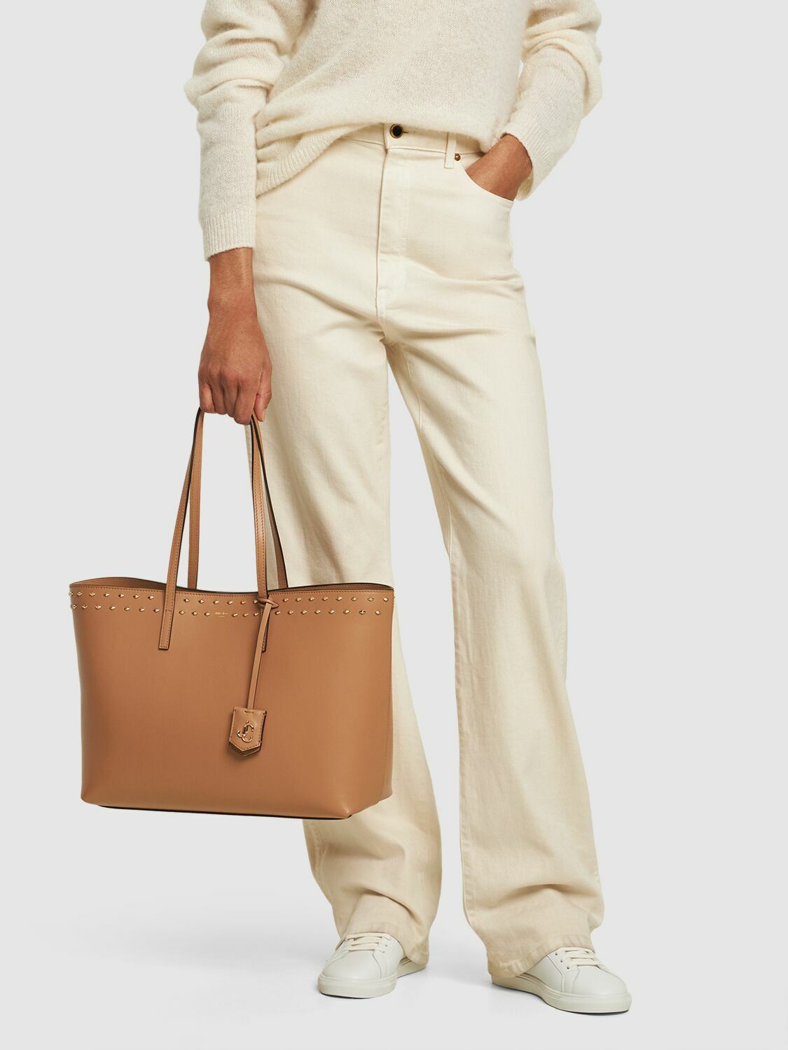 JIMMY CHOO - Nine 2 Five Smooth Leather Tote Bag Jimmy Choo