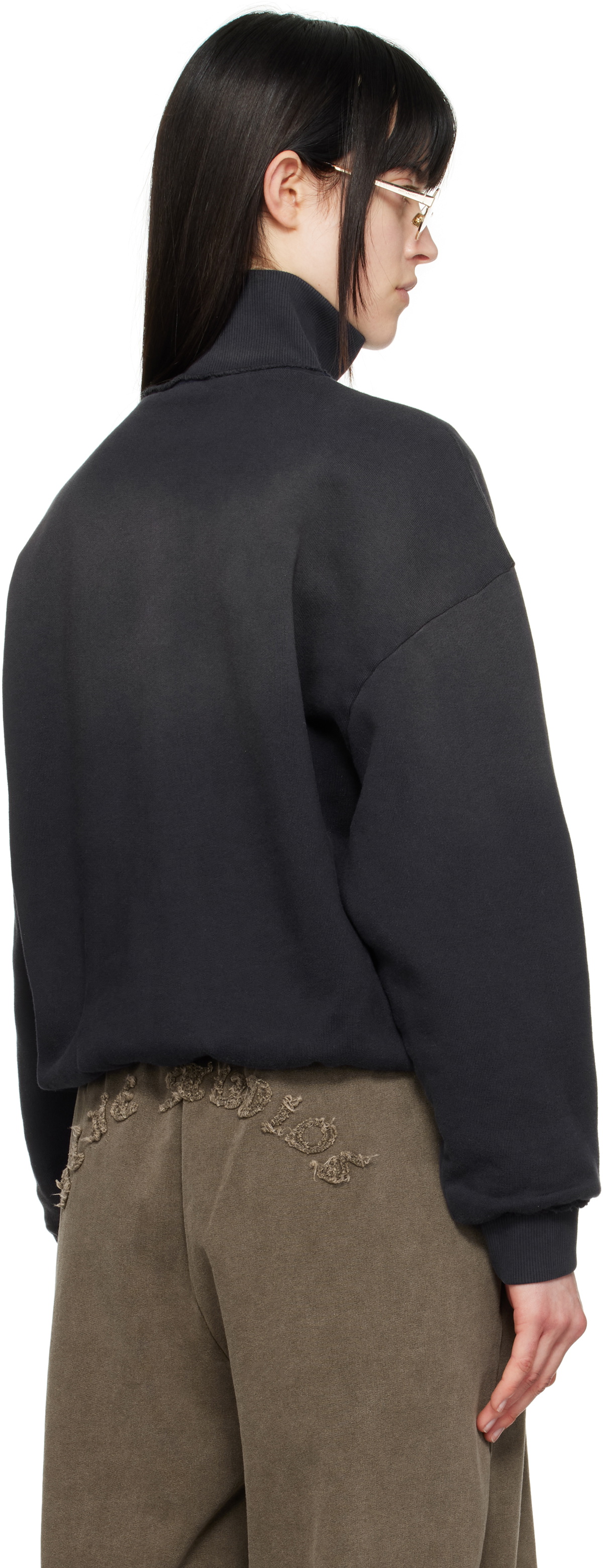 Acne Studios Navy Logo Sweater Acne Studios