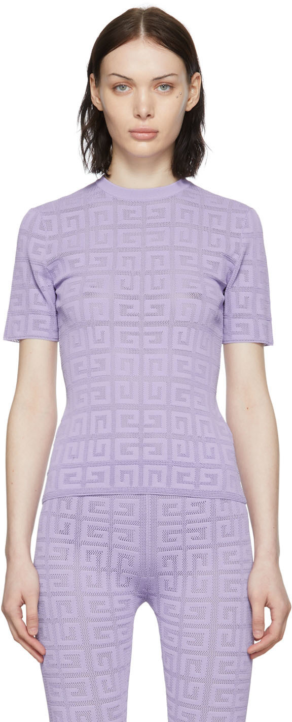 Givenchy Purple 4G Sweater Givenchy