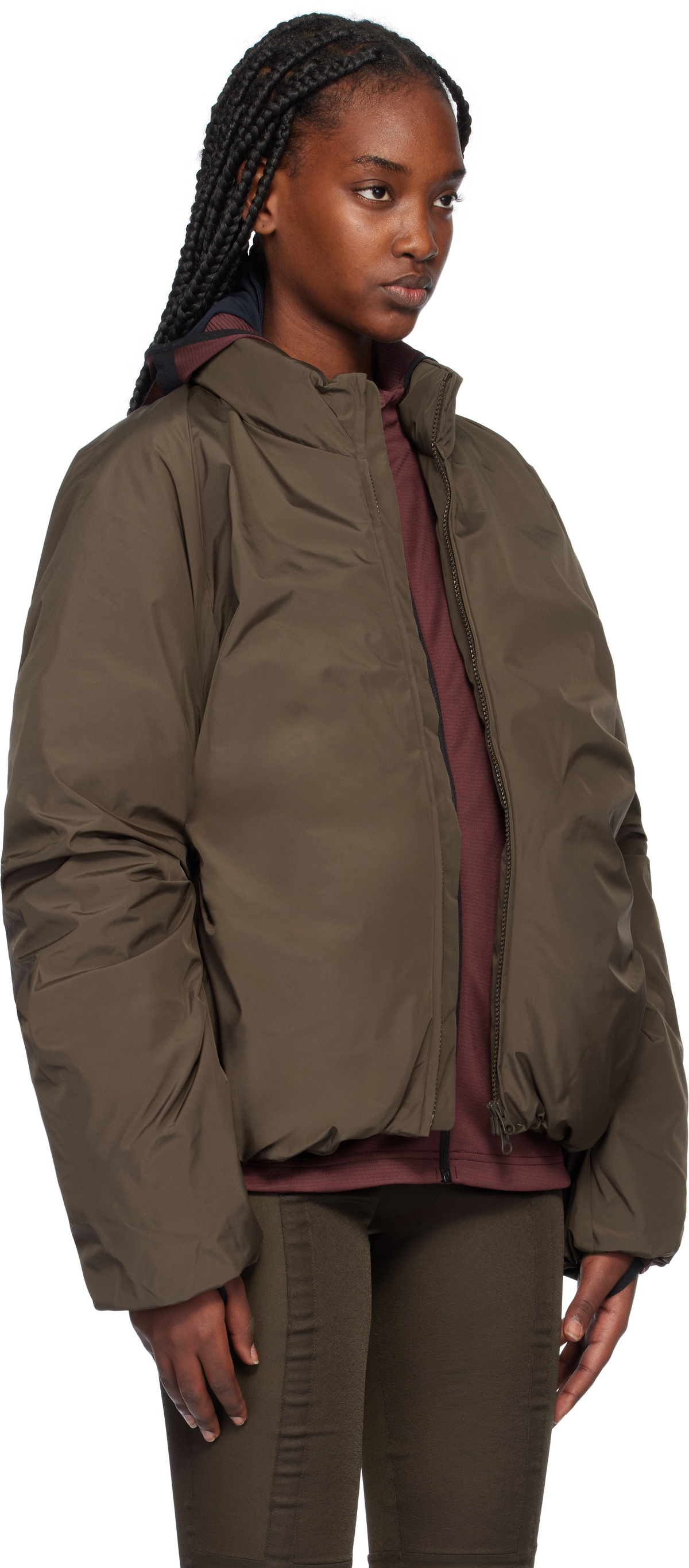 POST ARCHIVE FACTION (PAF) Brown 7.0 Right Down Jacket Post Archive Faction