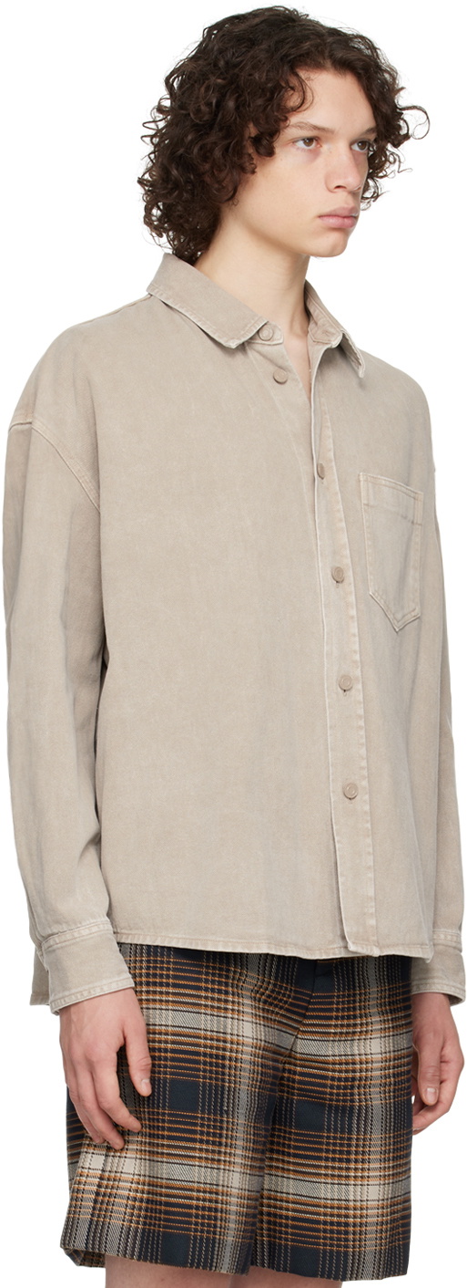 System Taupe Embossed Shirt System