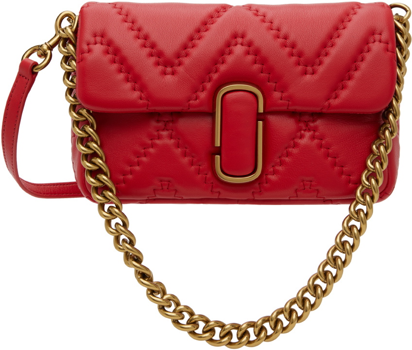 Marc Jacobs Red 'The Quilted Leather J Marc' Bag Marc Jacobs