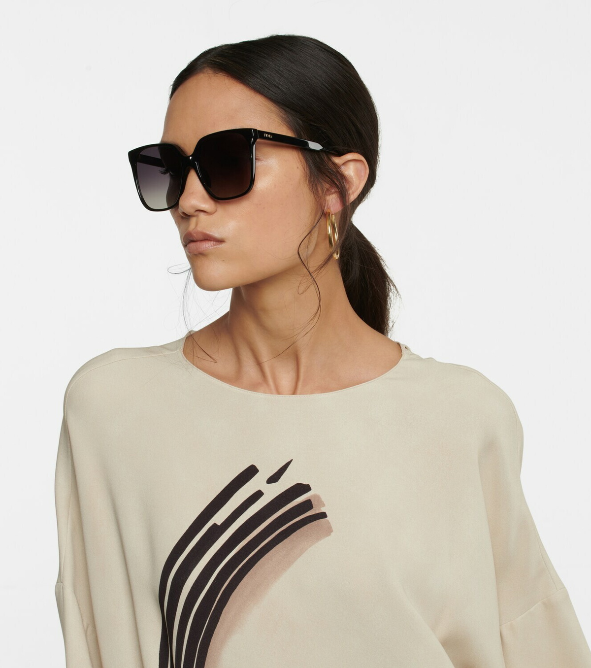Fendi Fendi Fine square sunglasses Fendi