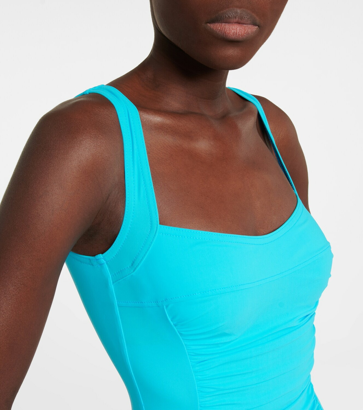 Karla Colletto Square-neck ruched swimsuit Karla Colletto