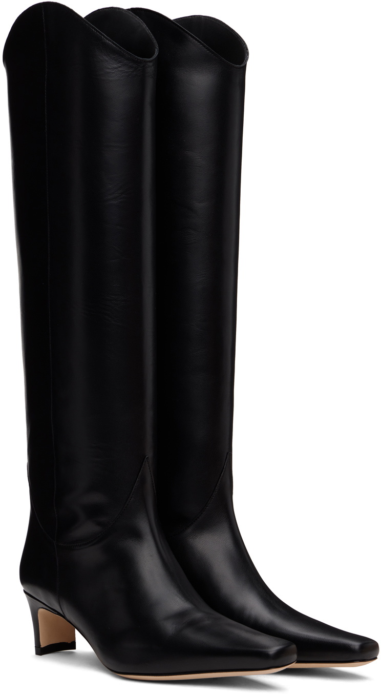 Staud Black Wally Tall Boots Staud