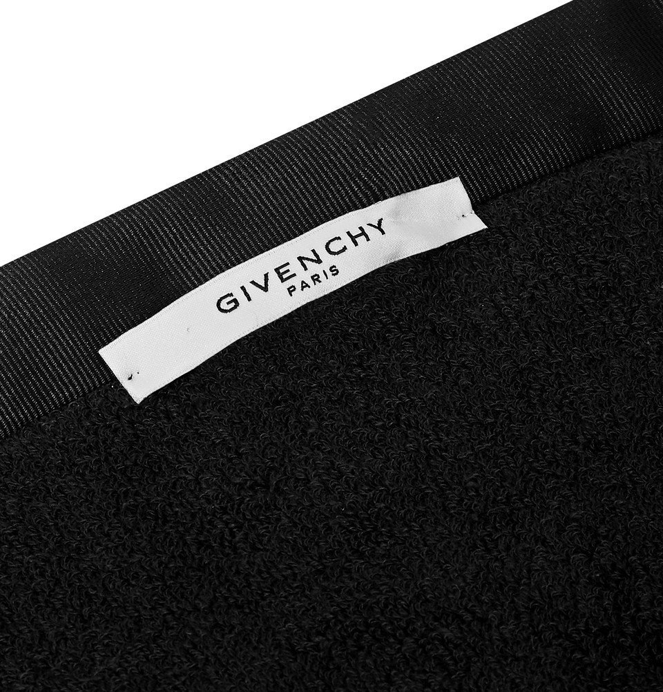 Givenchy - Logo-Embroidered Cotton-Terry Towel - Men - Black Givenchy