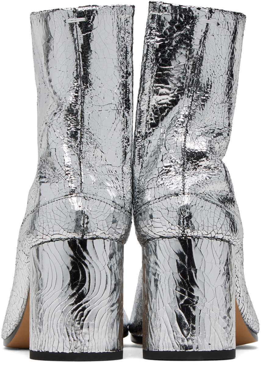 Maison Margiela Silver Tabi Boots Maison Margiela