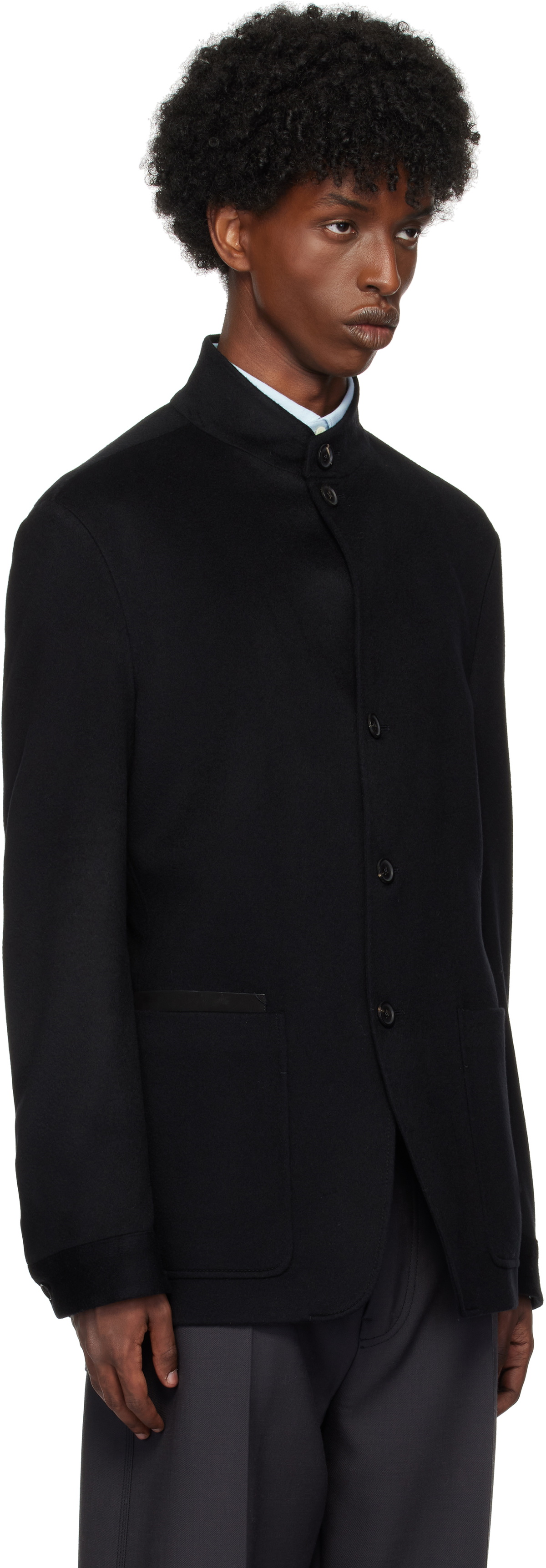 ZEGNA Black Oasi Cashmere Il Conte Jacket Zegna