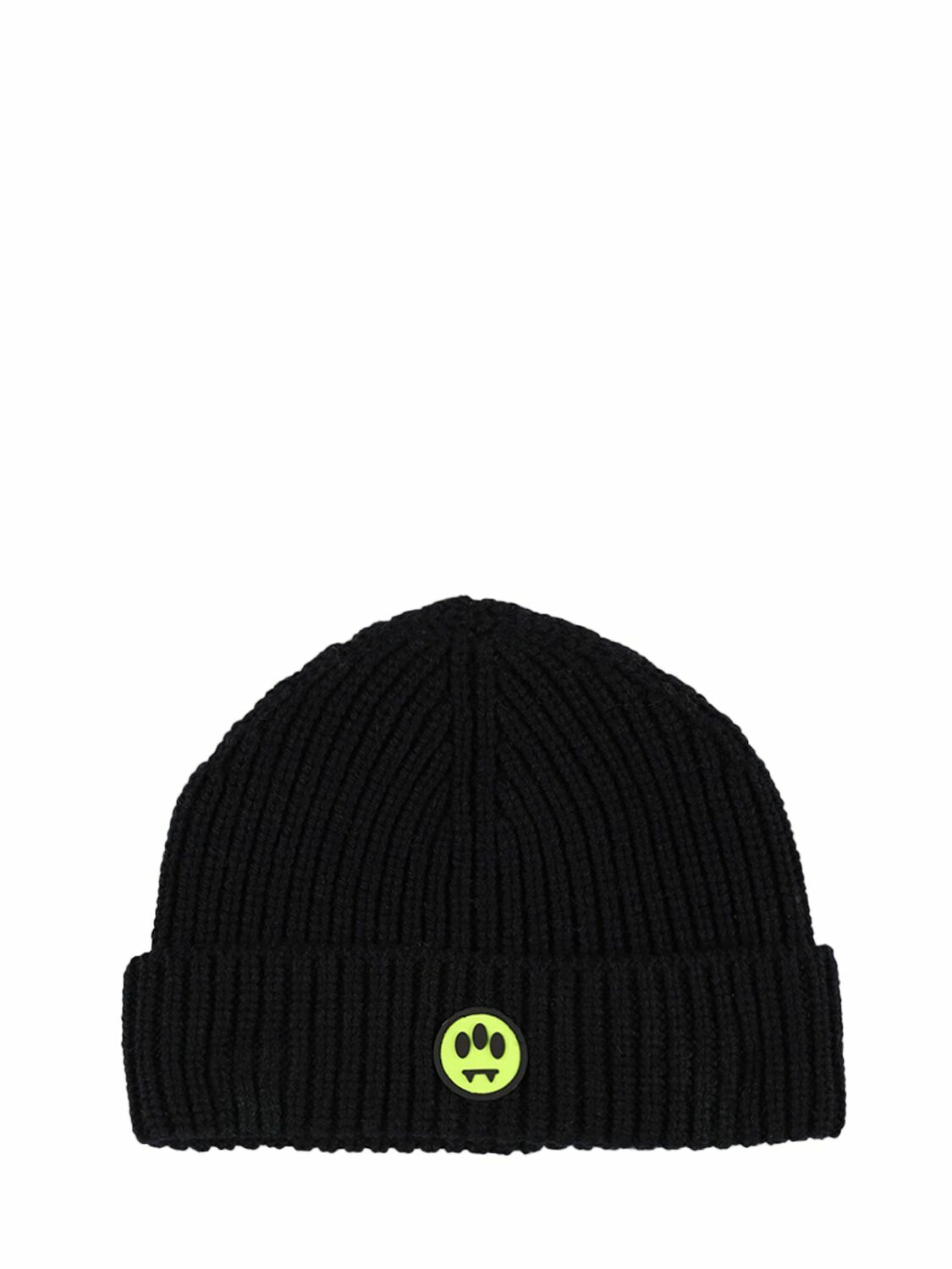 BARROW Wool Blend Knit Beanie with Logo Barrow