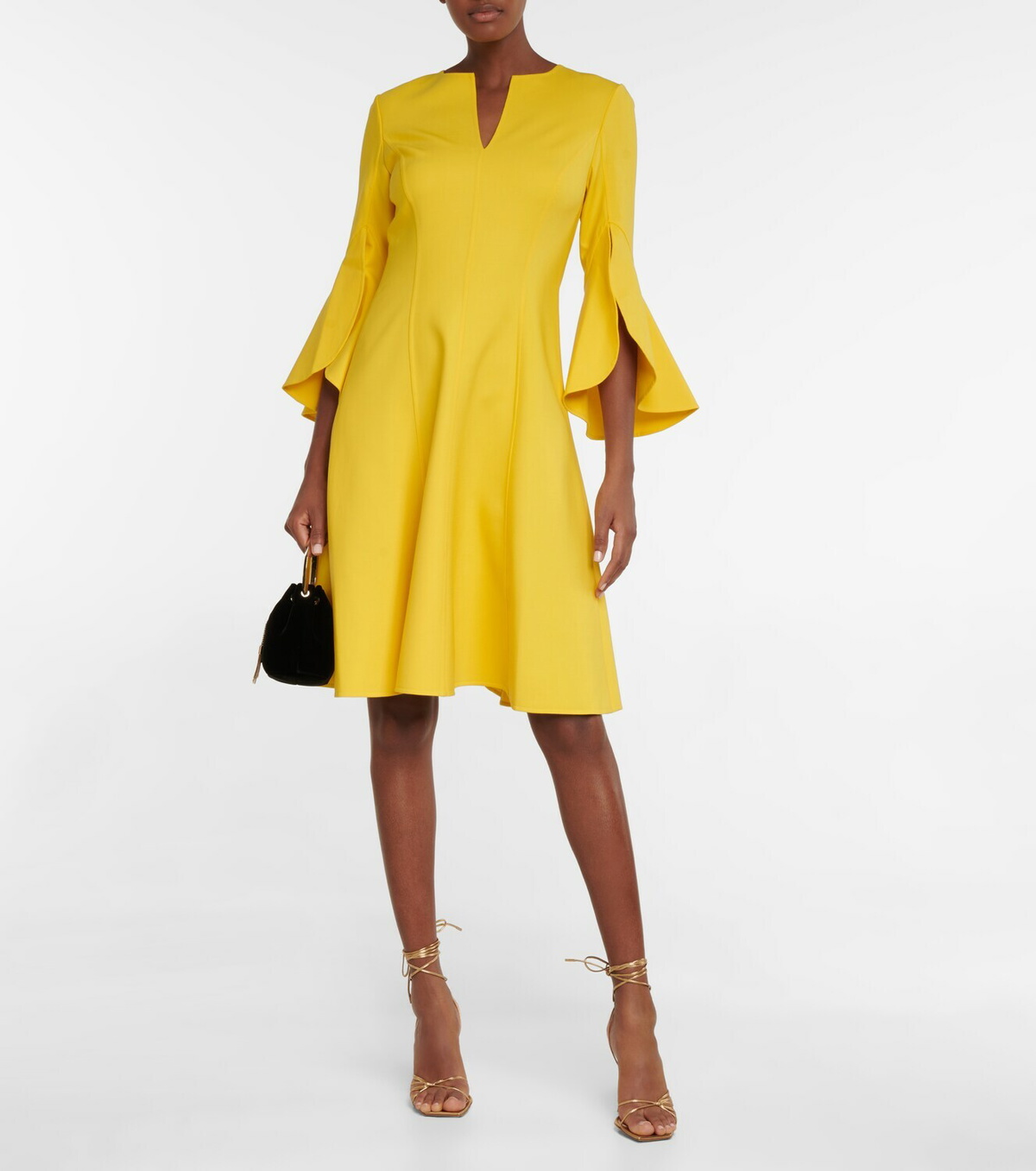 Oscar de la Renta Wool-bend dress Oscar de la Renta