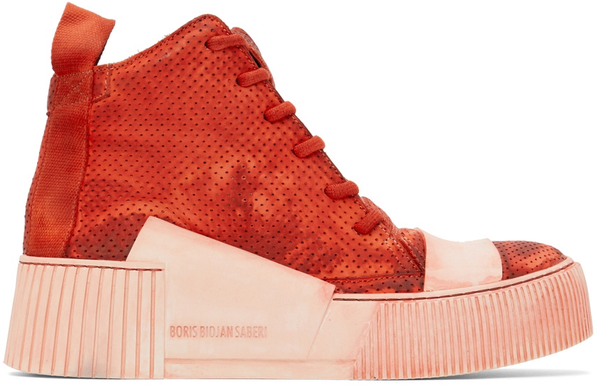 Boris Bidjan Saberi SSENSE Exclusive Red Bamba 1.1 Sneakers Boris ...