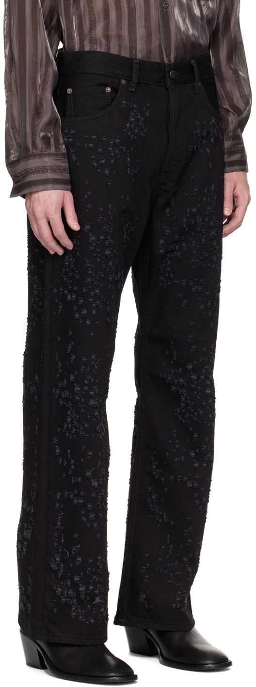 Acne Studios Black Distressed Jeans Acne Studios
