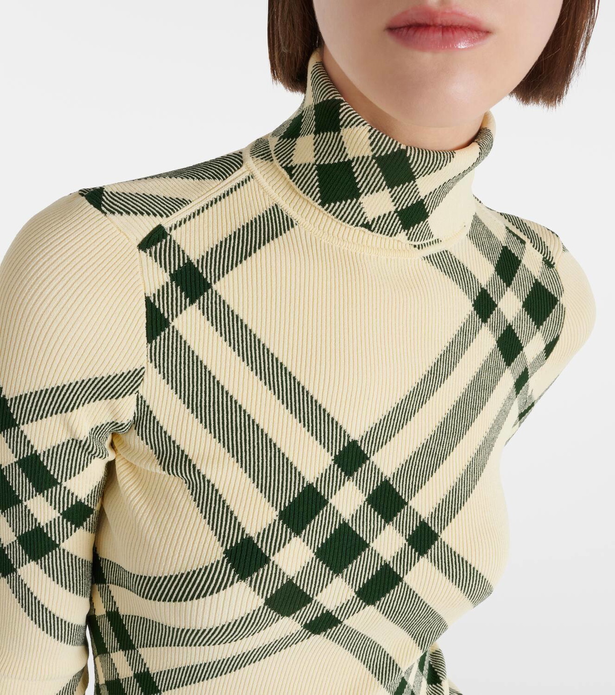 Burberry Burberry Check turtleneck sweater Burberry