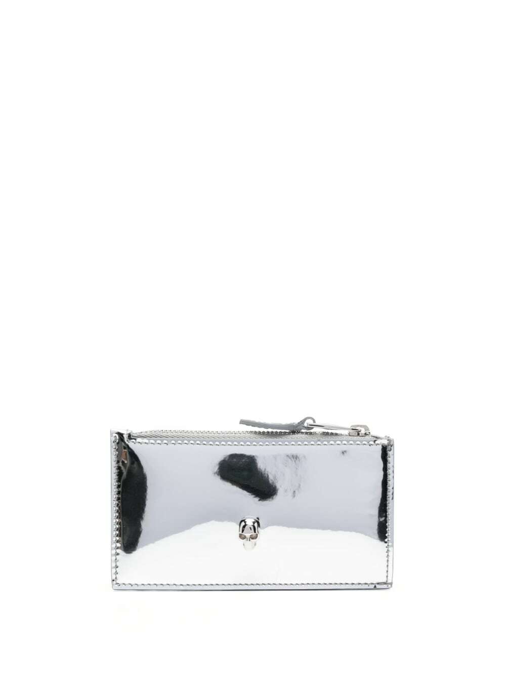 ALEXANDER MCQUEEN - Skull Metallic Leather Wallet Alexander McQueen