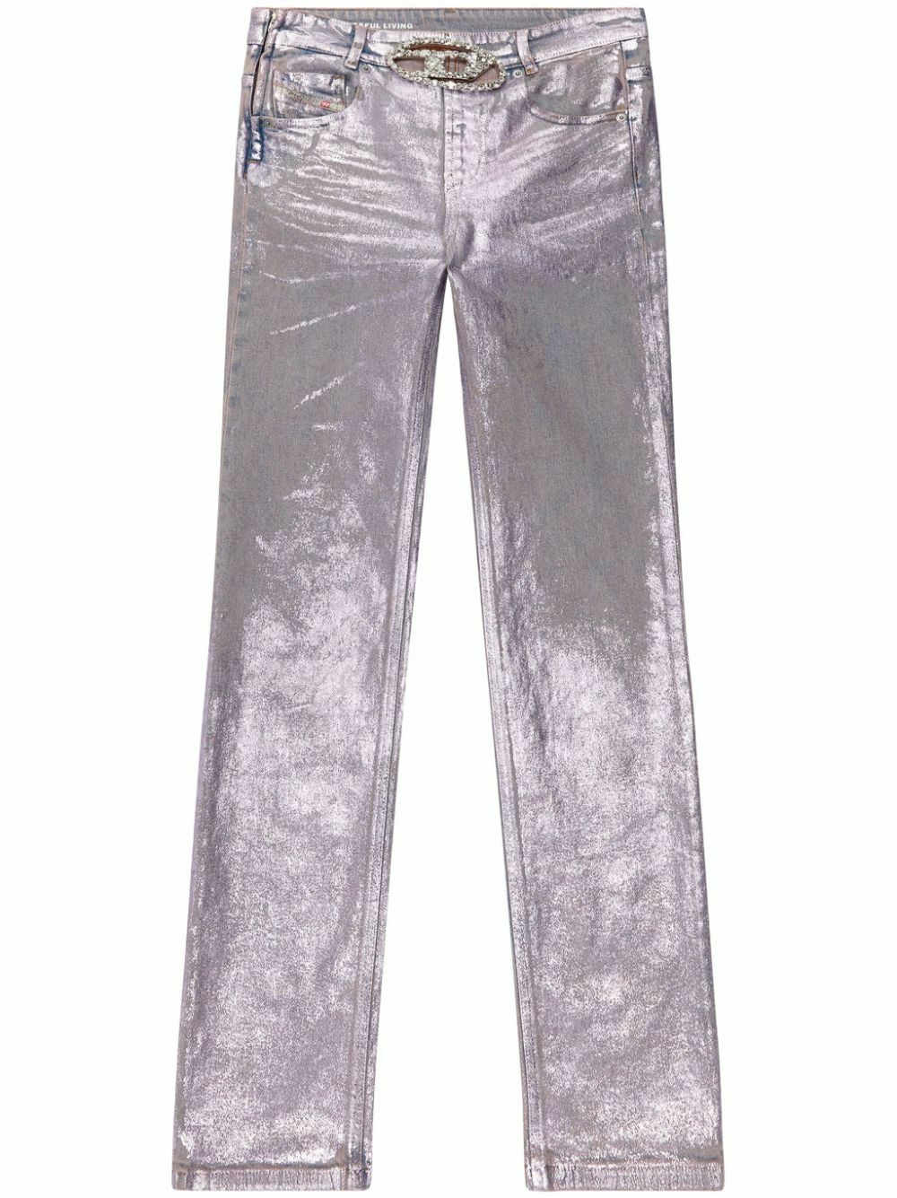 Diesel Silver 1989 D-Mine Straight-Leg Jeans Diesel