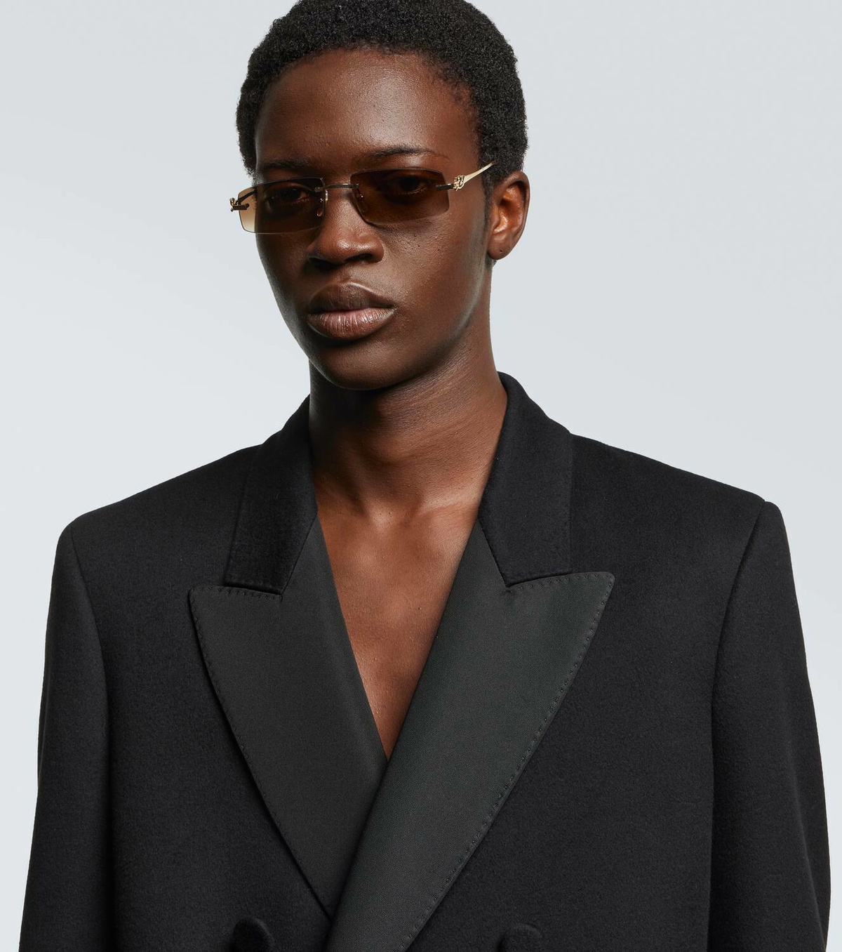 Cartier Eyewear Collection Panthère De Cartier rectangular sunglasses ...