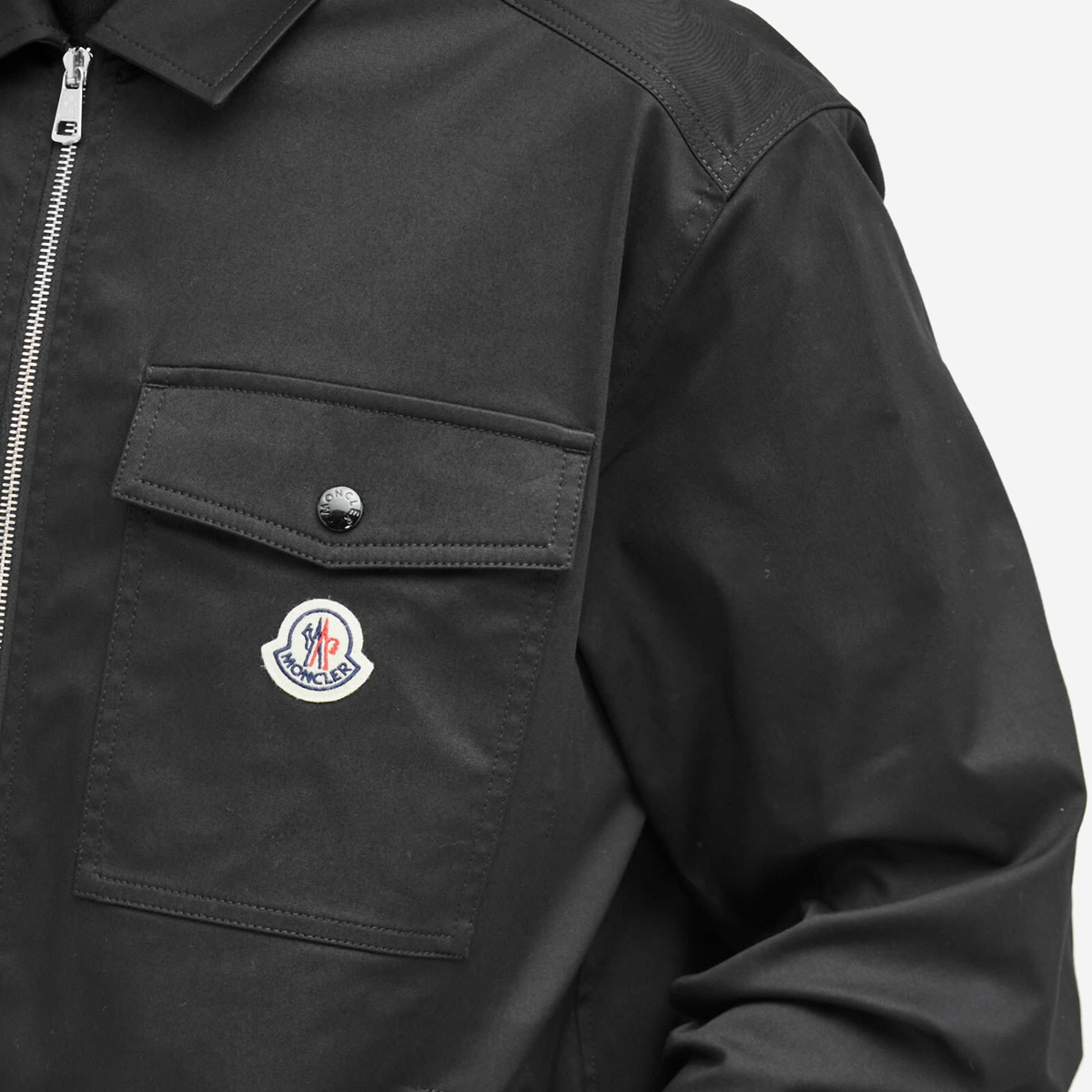 Moncler Men's Garbardine Double Zip Jacket in Black Moncler