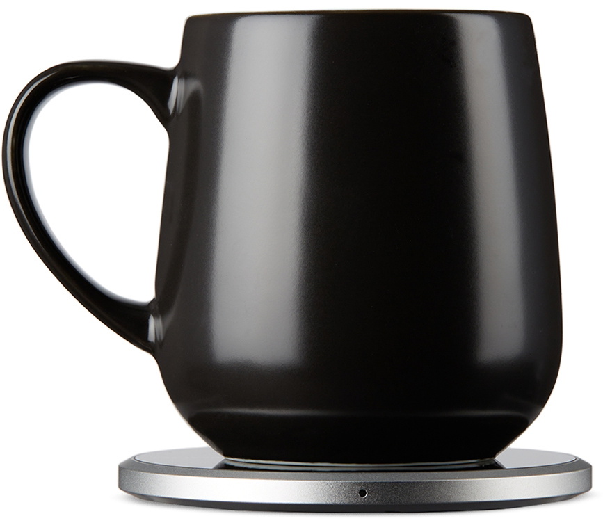 OHOM Black Ui Self-Heating Mug Set, 355 mL