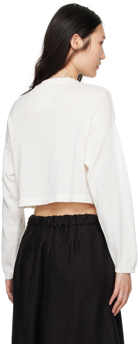 Cordera White Cropped Cardigan CORDERA
