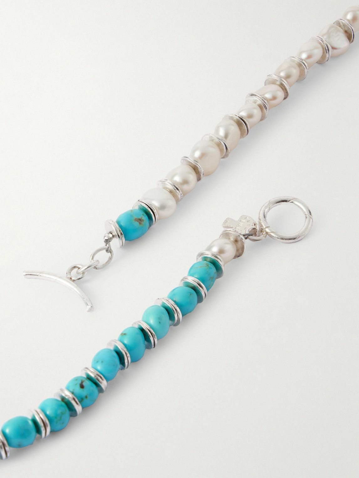 Peyote Bird - Silver Multi-Stone Beaded Necklace Peyote Bird