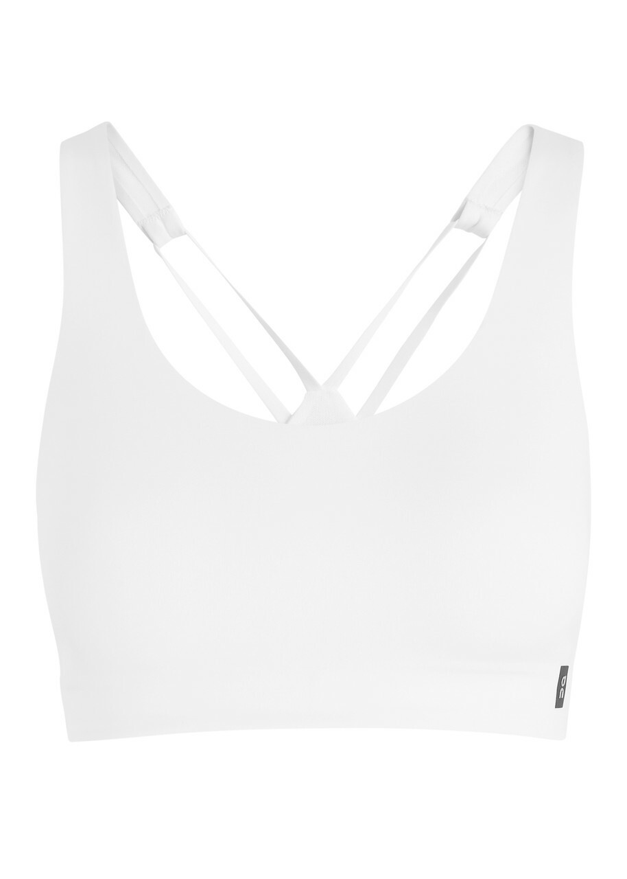 ON Train Stretch-jersey bra top White On