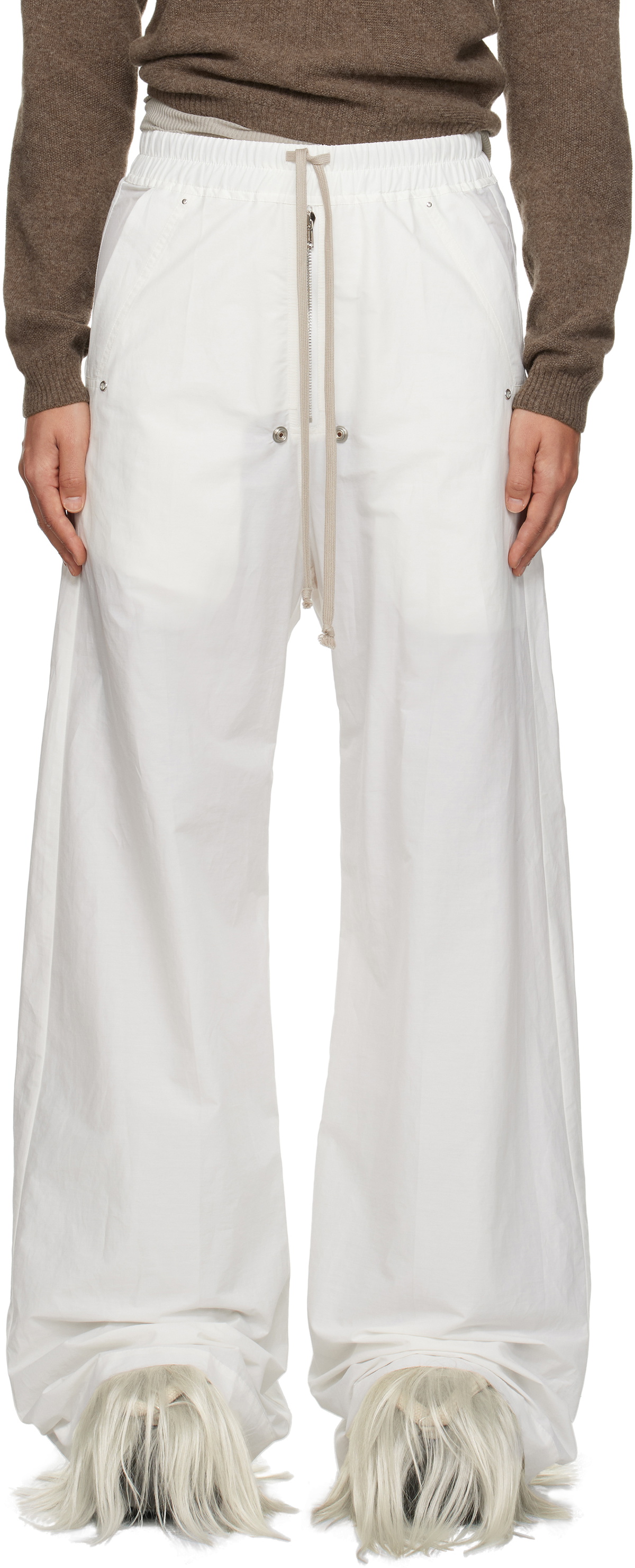 Rick Owens Moncler + Rick Owens Off-White Belas Trousers Rick Owens
