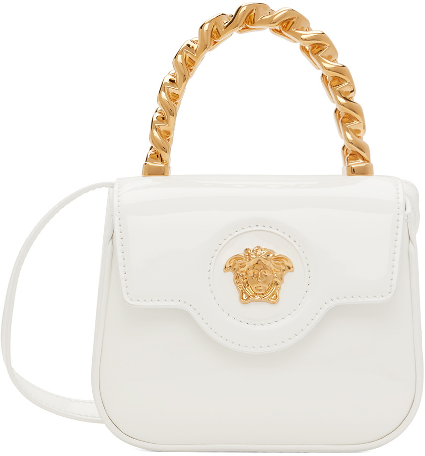 Versace White Mini 'La Medusa' Bag Versace