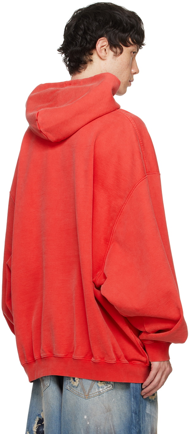 VETEMENTS Red 'A Little Bit Dramatic' Hoodie Vetements