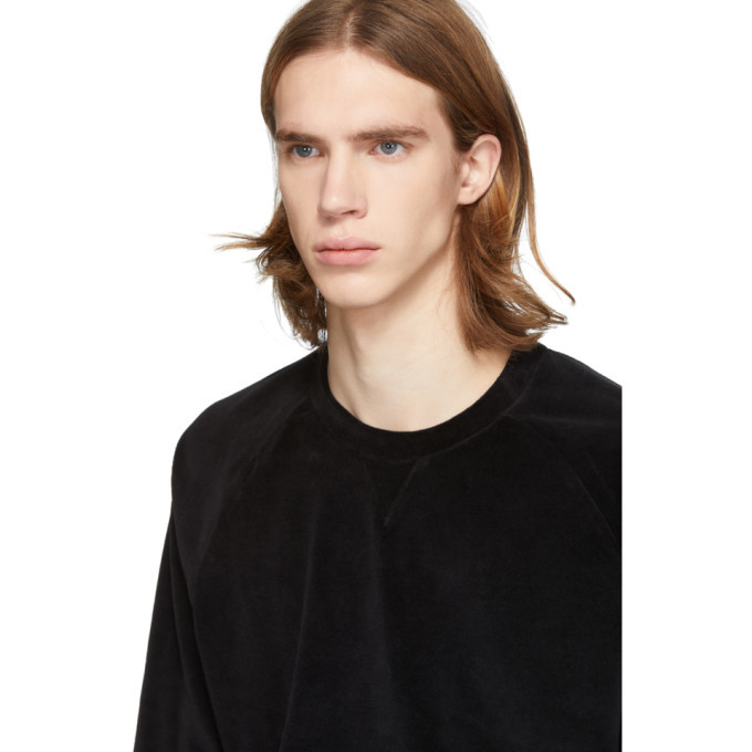 Hugo Black Velour Sweatshirt Hugo Boss