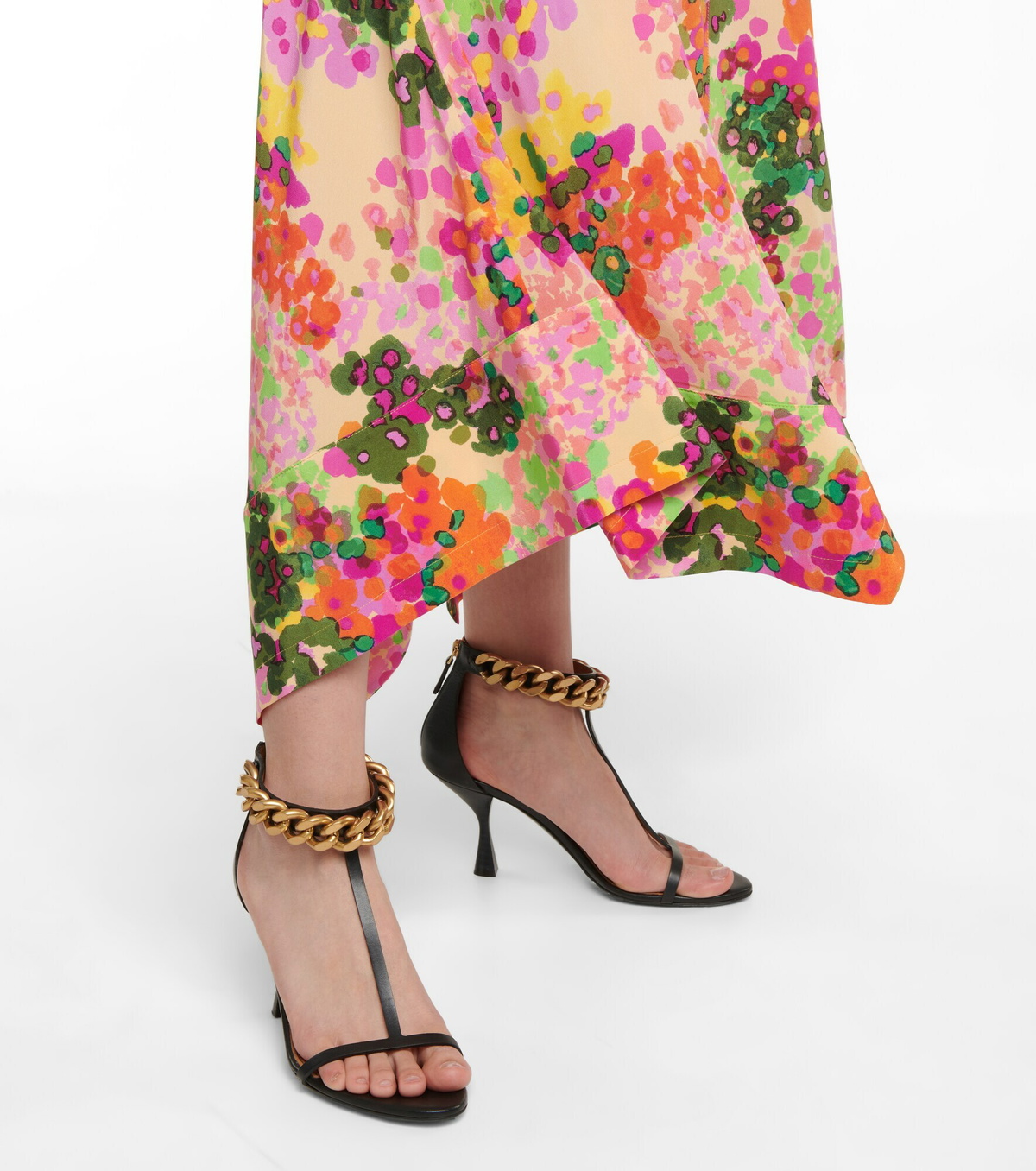 Stella McCartney - Naya floral silk midi skirt Stella McCartney