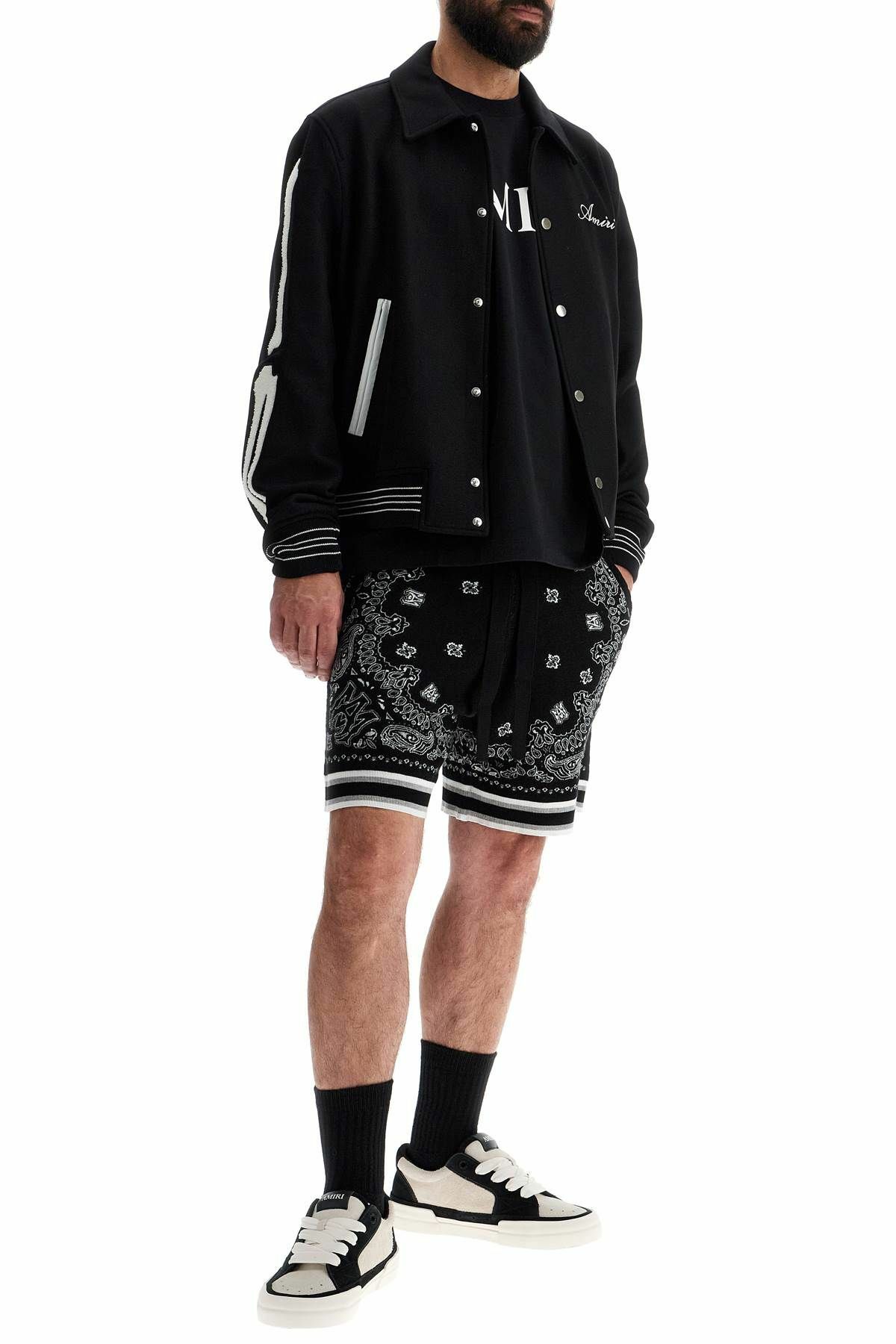 AMIRI bones varsity jacket Black Amiri