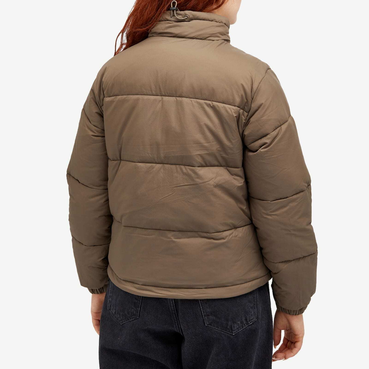 Dickies Women's Alatna Puffer Jacket in Mushroom Dickies Construct